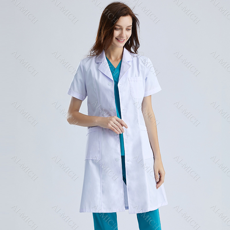AI-MICH Suit Collar White Coat Smock Cosmetic Surgery Wholesale ...