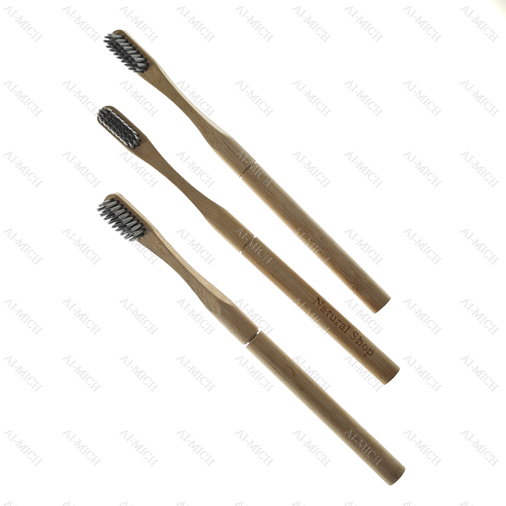AI-MICH Factory Natural Biodegradable Bamboo Wooden Toothbrush Aluminum ...